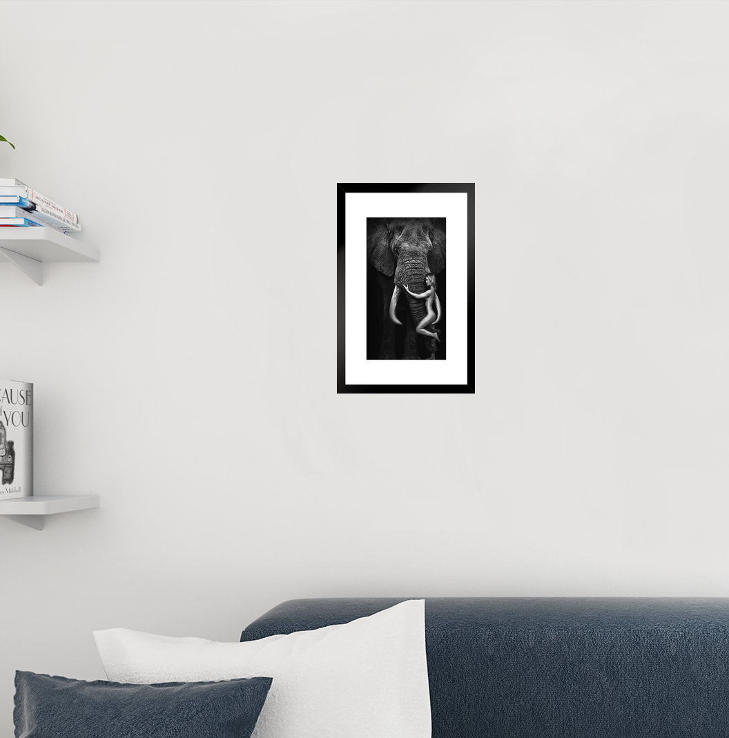 Poster Foundry «Elephant Love» par Daveed Benito, art mural éléphant d'Afrique, affiche pour ...