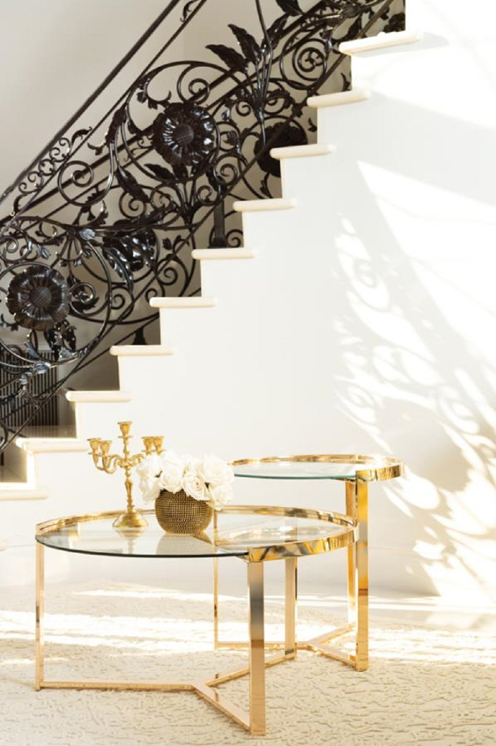 Mercer41 Darlina Glass Tray Top Frame Nesting Tables | Wayfair