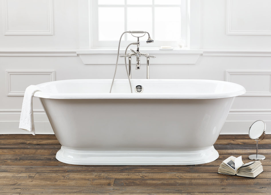 Red Barrel Studio® Jaijuan 70" x 32" Clawfoot Soaking Cast Iron Bathtub ...