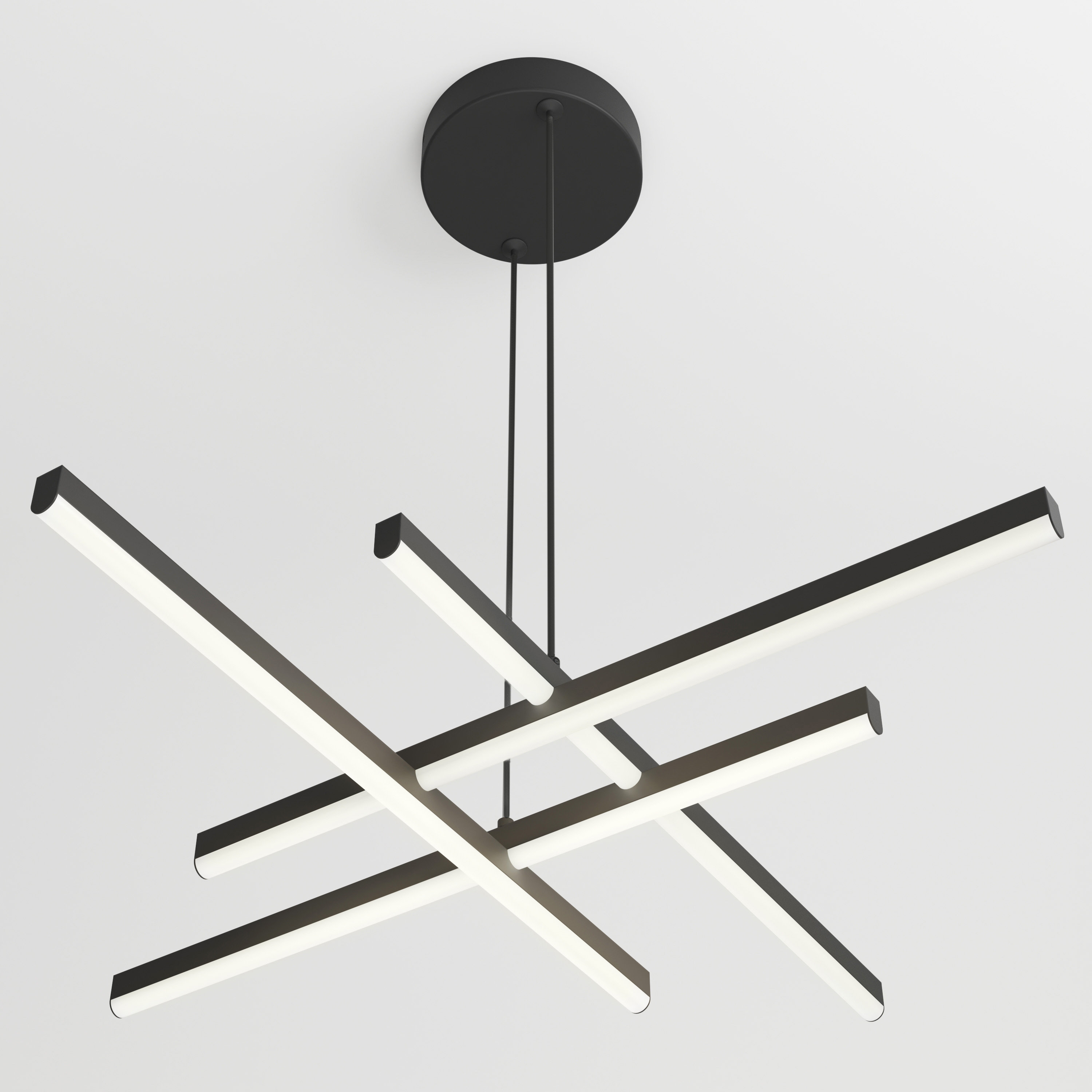 Orren Ellis Grid Modern Pendant Light Fixture, Black - Wayfair Canada