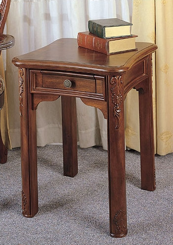 Powell Woodbury Mahogany End Table | Wayfair