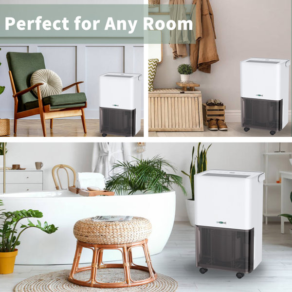 Uhome 30 Pints Console Dehumidifier for Rooms up to 3000 Cubic Feet ...