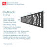 OUTDECO 16"x72" Outback Galvanized Steel Wall and Fence Extension ...