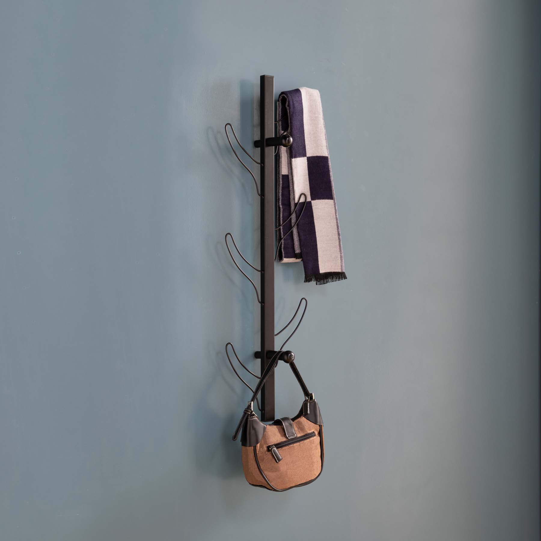Latitude Run® Vertical Eight Hook Coat Rack Wall Mount | Wayfair