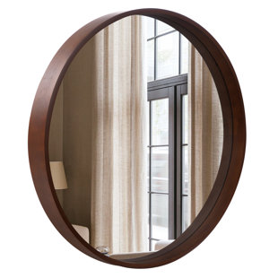 Brown Round Mirrors You'll Love | Wayfair
