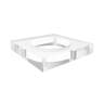 Ivy Bronx 6x6x1" Acrylic Riser with 4" Centre Hole, Paper Weight Clear ...
