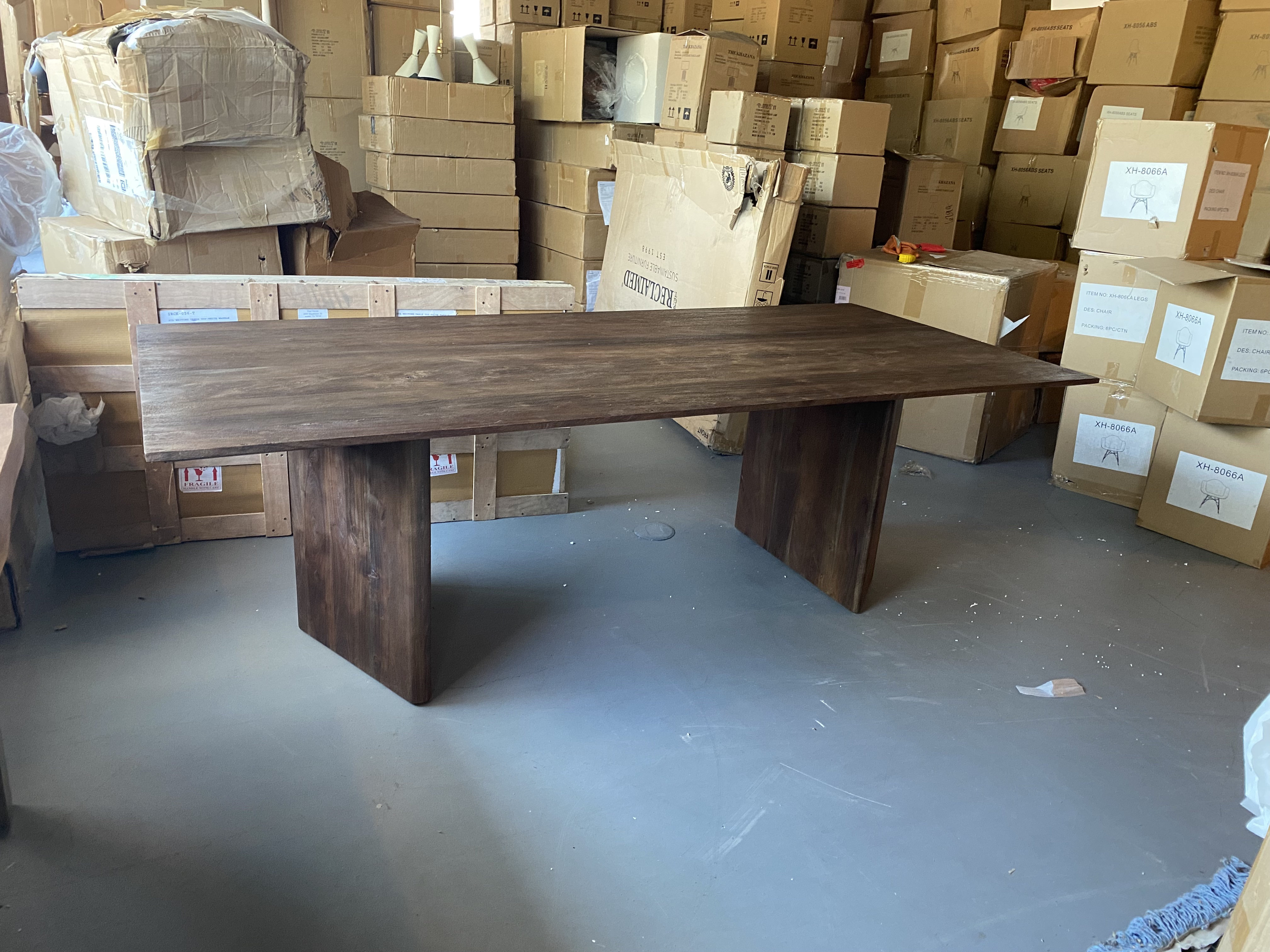 Loon Peak® Virgo Asymmetrical Dining Table | Wayfair