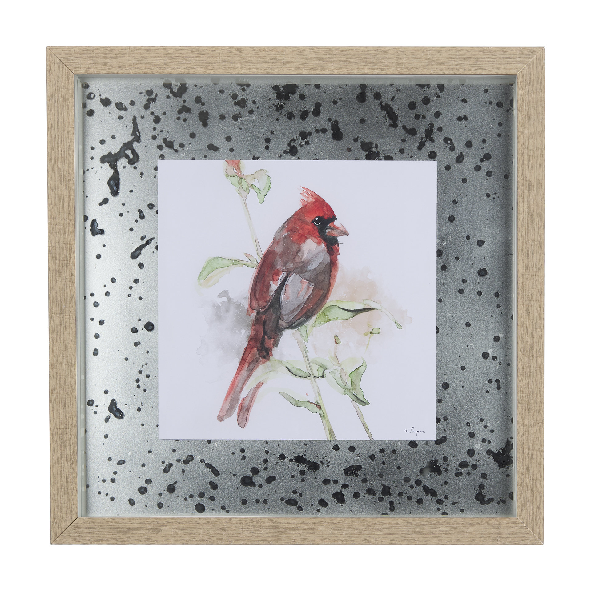 Red Barrel Studio® Cardinal IV a Hand Embelished Textured Framed Art ...