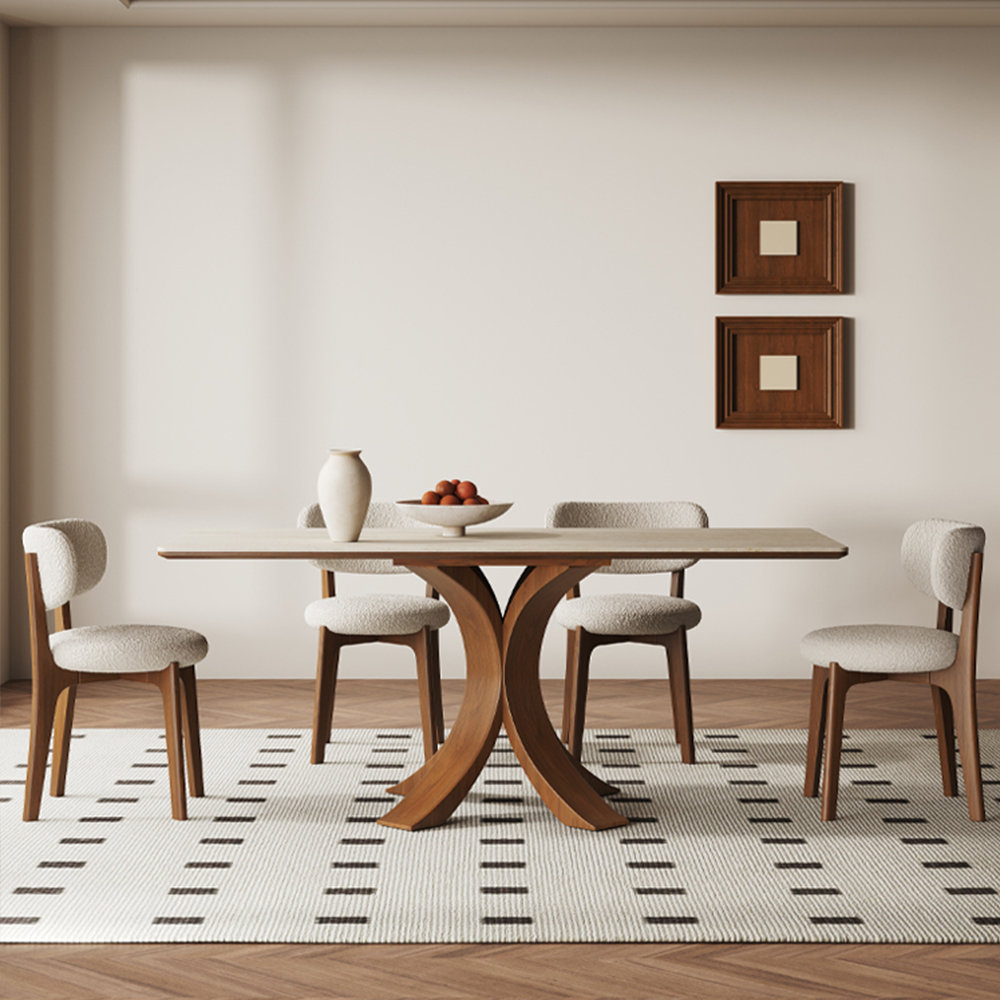 Elamer Household rectangular simple dining table sets | Wayfair