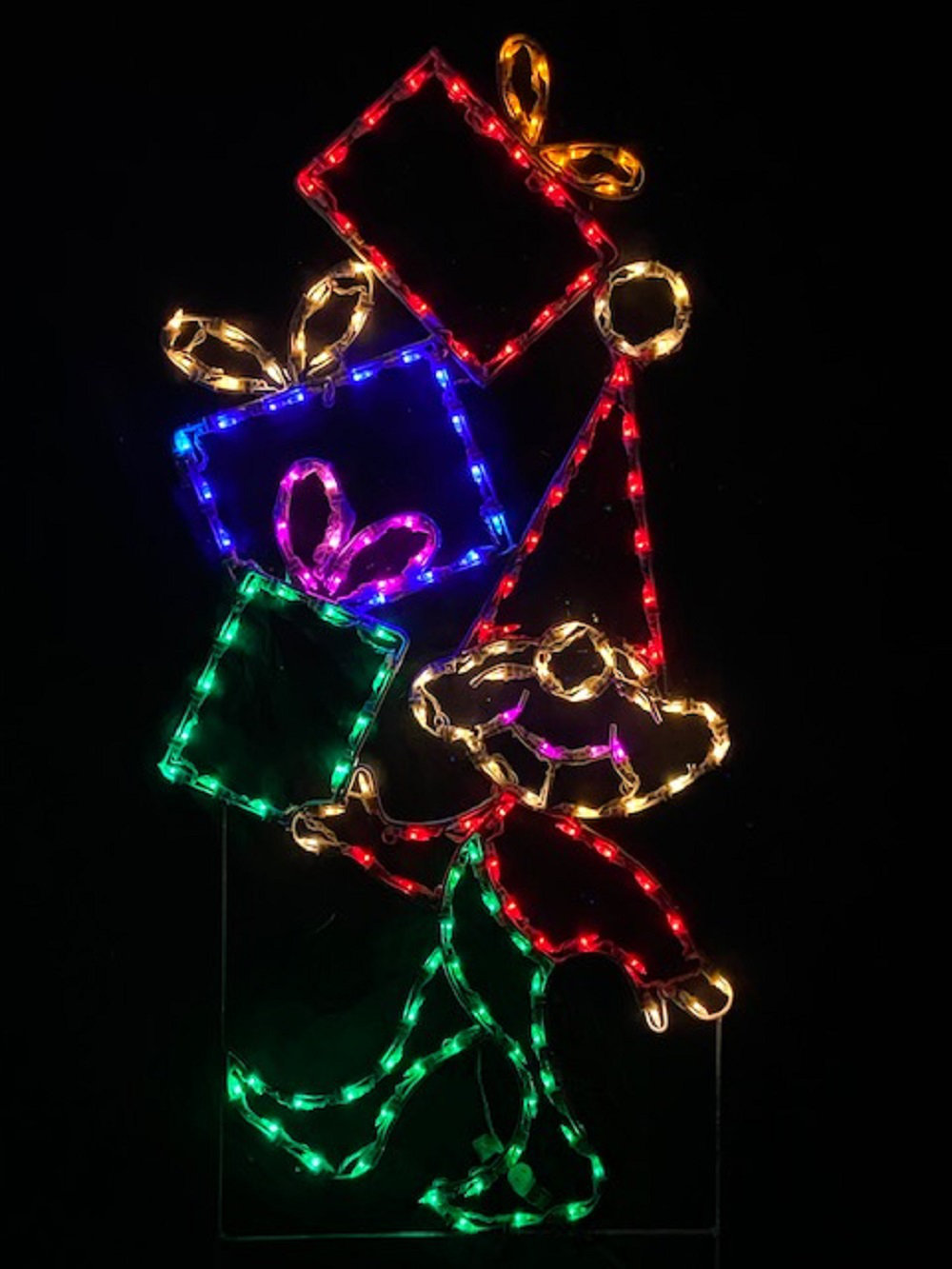 Lori's Lighted D'Lites Elf Carrying Stack of Packages Christmas Holiday ...