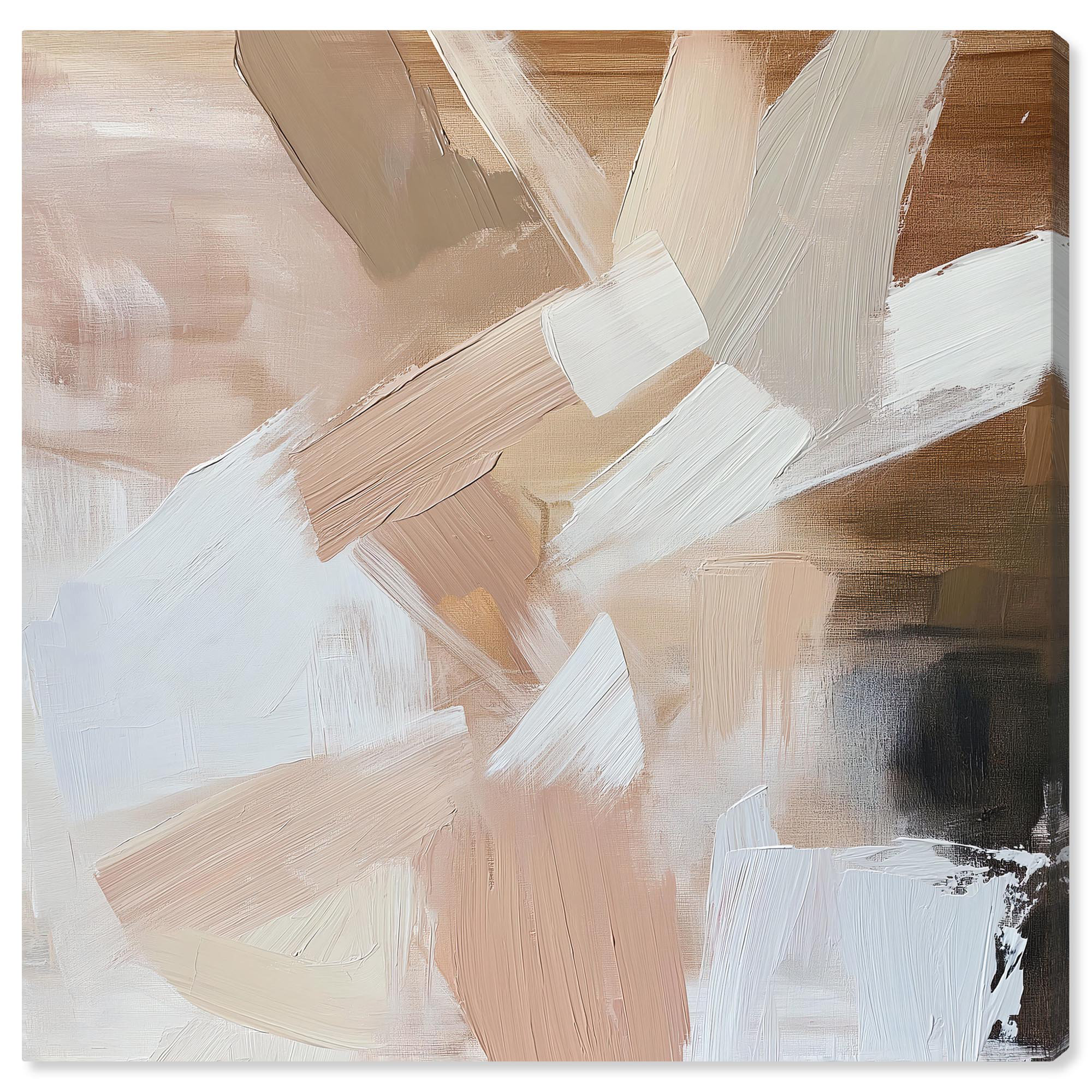 Art Remedy Taupe and Ash II Canvas by Art Remedy | Wayfair