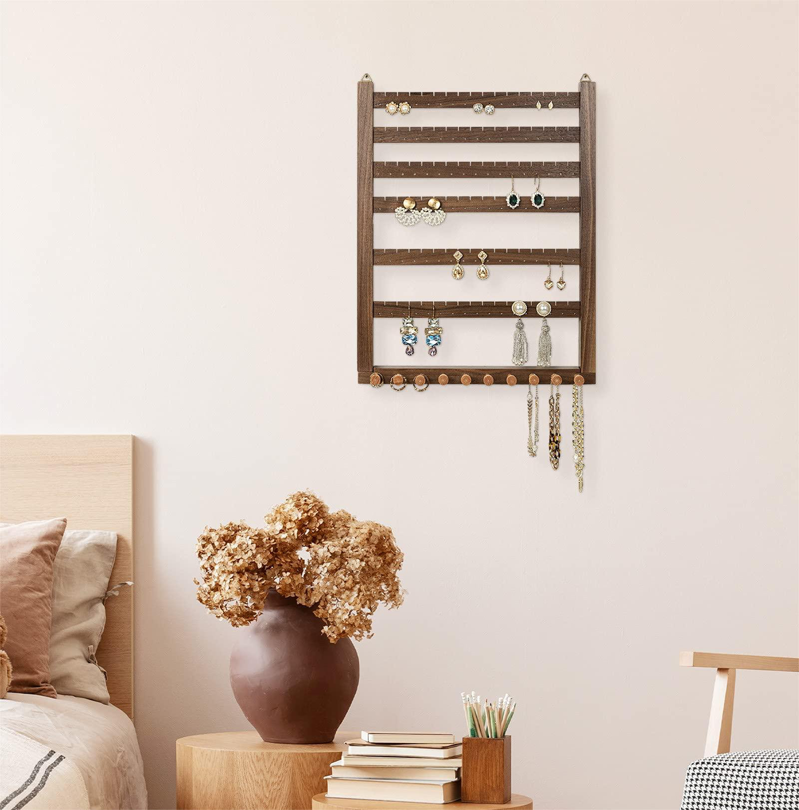 Millwood Pines Solid Wood Wall Mounted Jewelry Box + | Wayfair