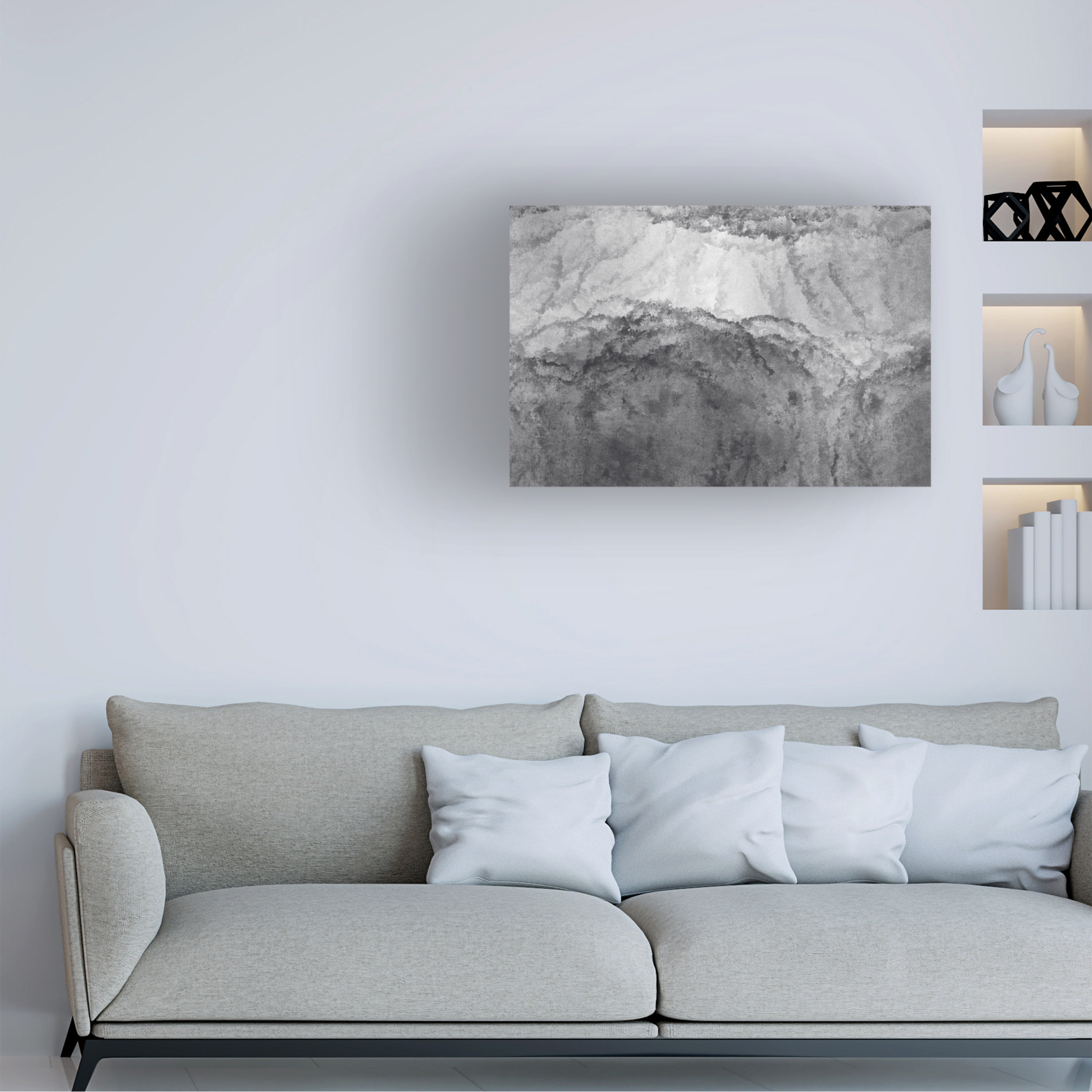 17 Stories Soft Texture No 5 - Wrapped Canvas Print | Wayfair