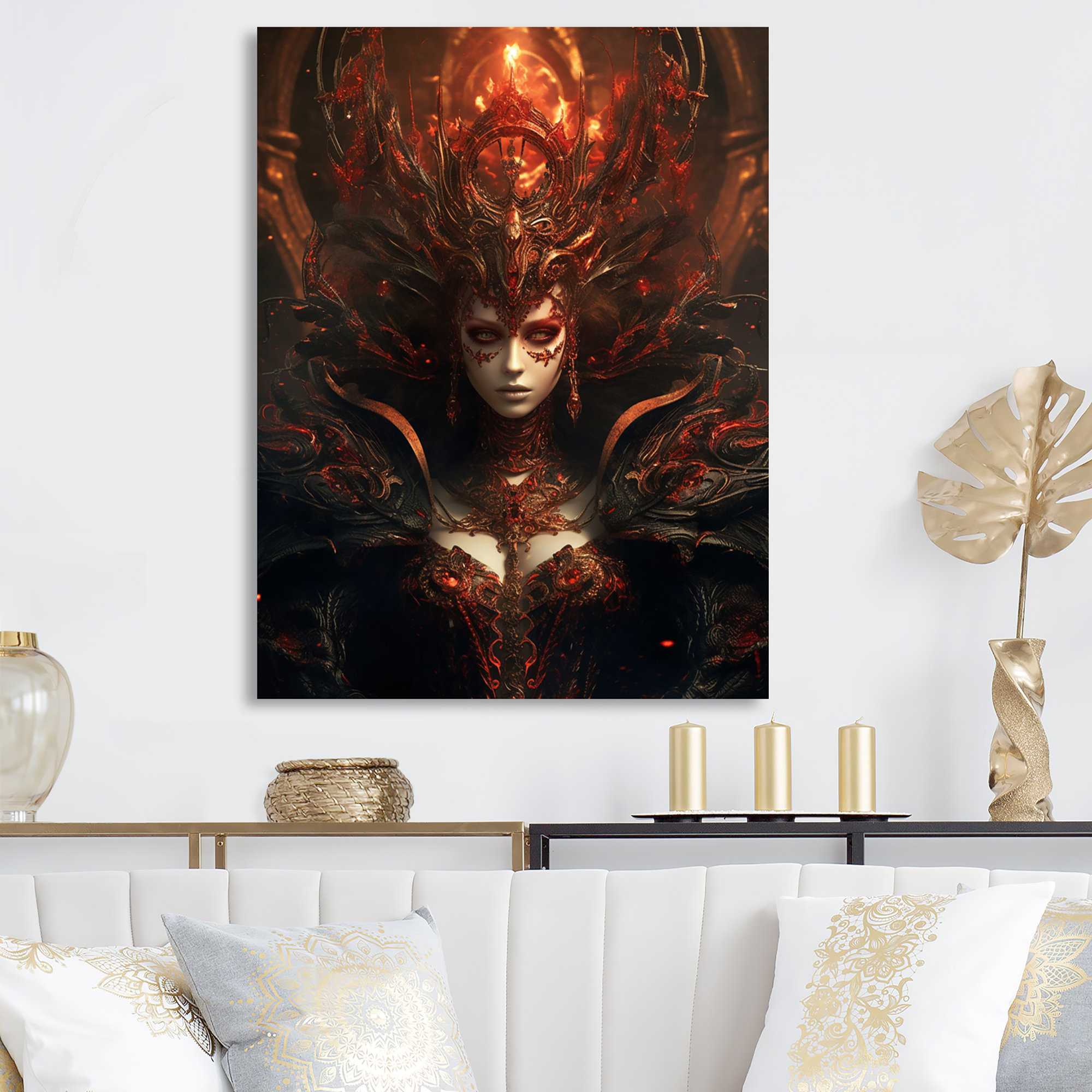 Trinx Cosmic Female Visitor II - Alien Metal Wall Decor - Wayfair Canada