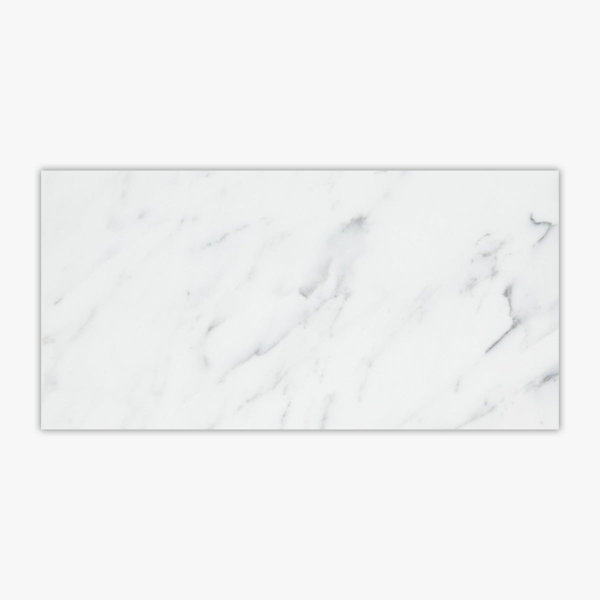Calacatta Tile Statuary 6" x 12" Marble Wall & Floor Tile | Wayfair