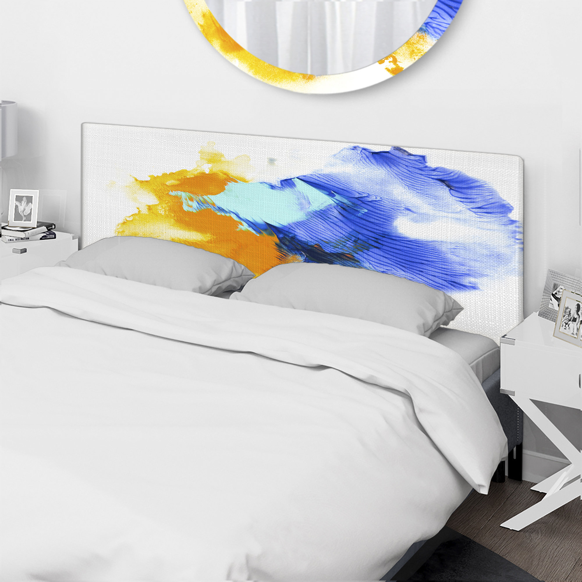 Wrought Studio™ Ceciel Upholstered Panel Headboard | Wayfair