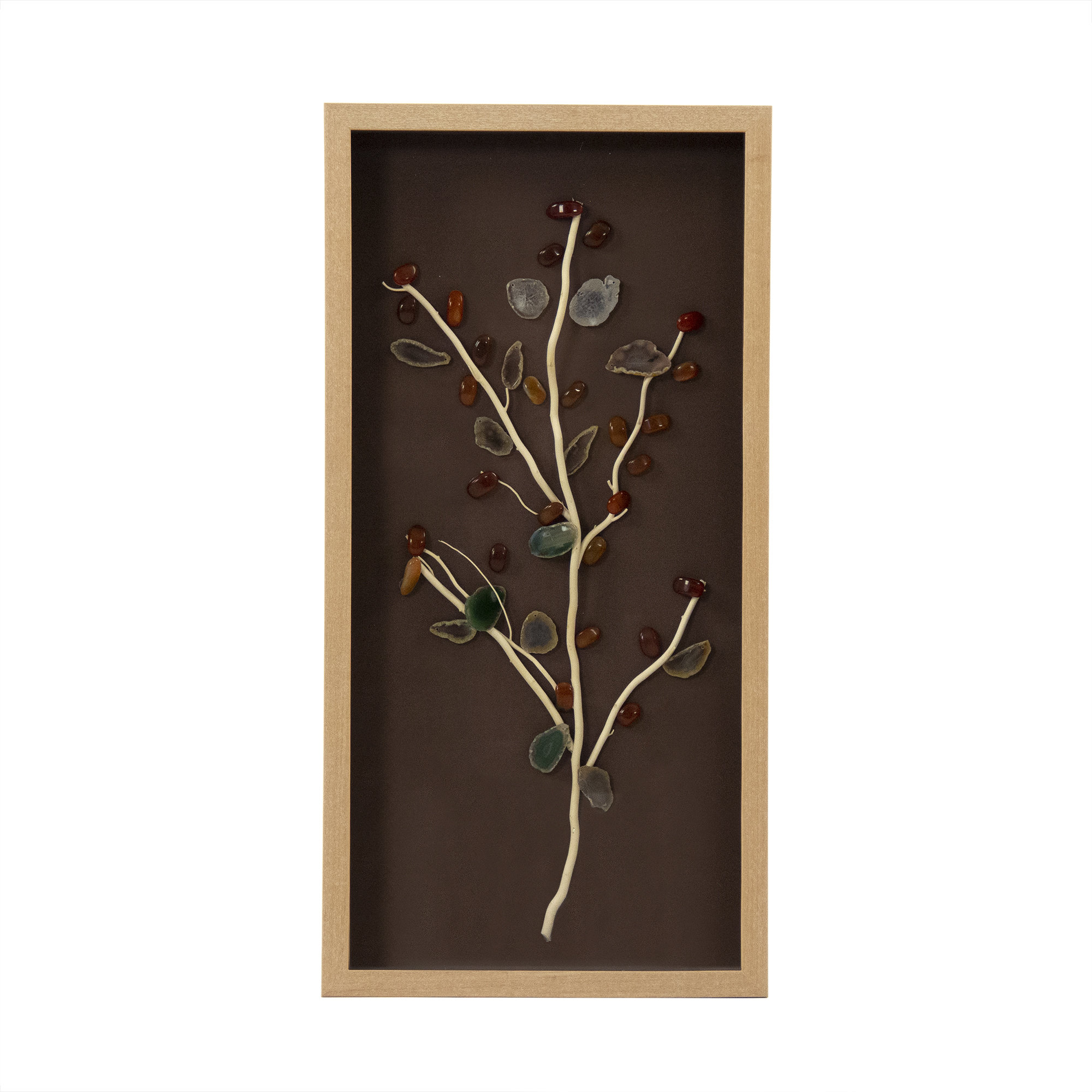 Union Rustic 'Abstract Geode and Stone Tree'Framed Print | Wayfair
