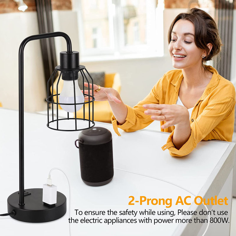 17 Stories Metal USB Desk Lamp | Wayfair