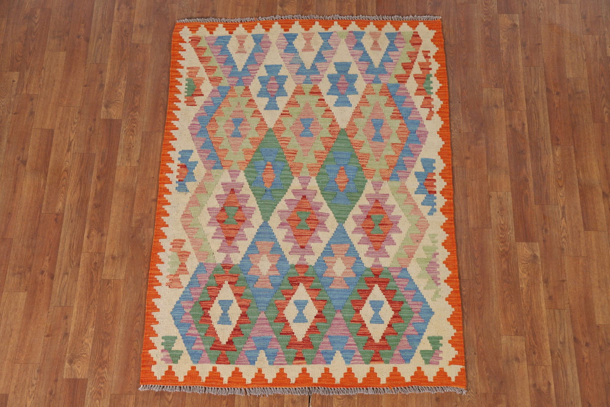 Dakota Fields Multicolor Kilim Oriental Accent Rug 4x5 | Wayfair