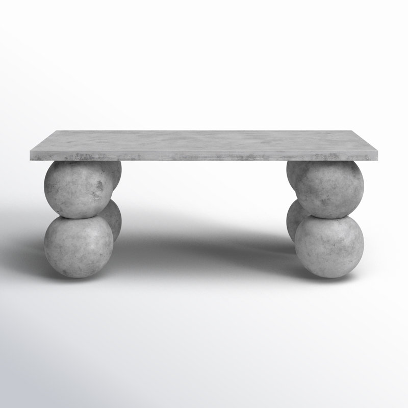 Wade Logan Caedance indoor/ outdoor Concrete Console Table | Wayfair