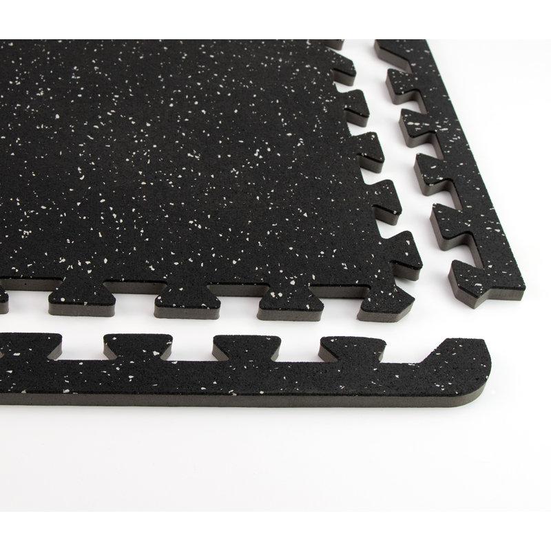 FloorPops Basalt Rubber Interlocking Tiles & Reviews | Wayfair