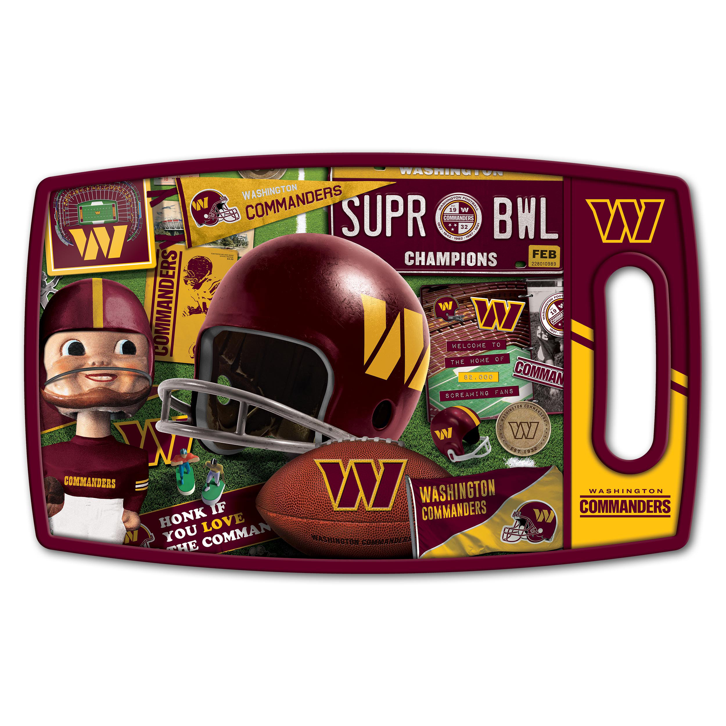 YouTheFan NFL Retro Series Cutting Board & Reviews | Wayfair