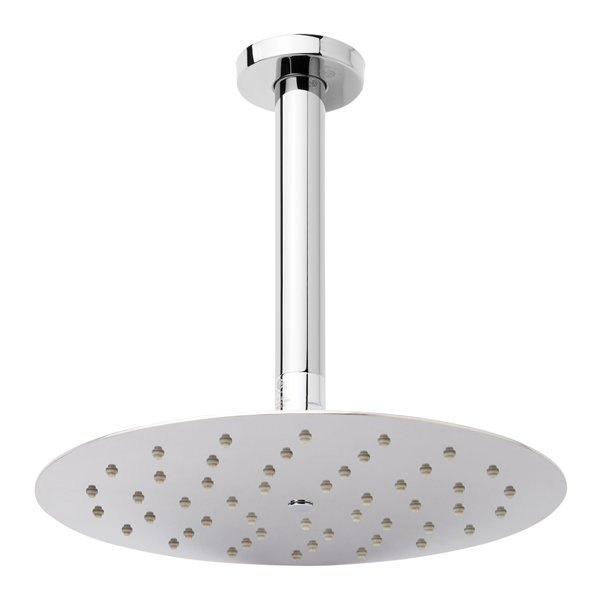 Signature Hardware 10" Contemporary Low Profile Shower Head with ...