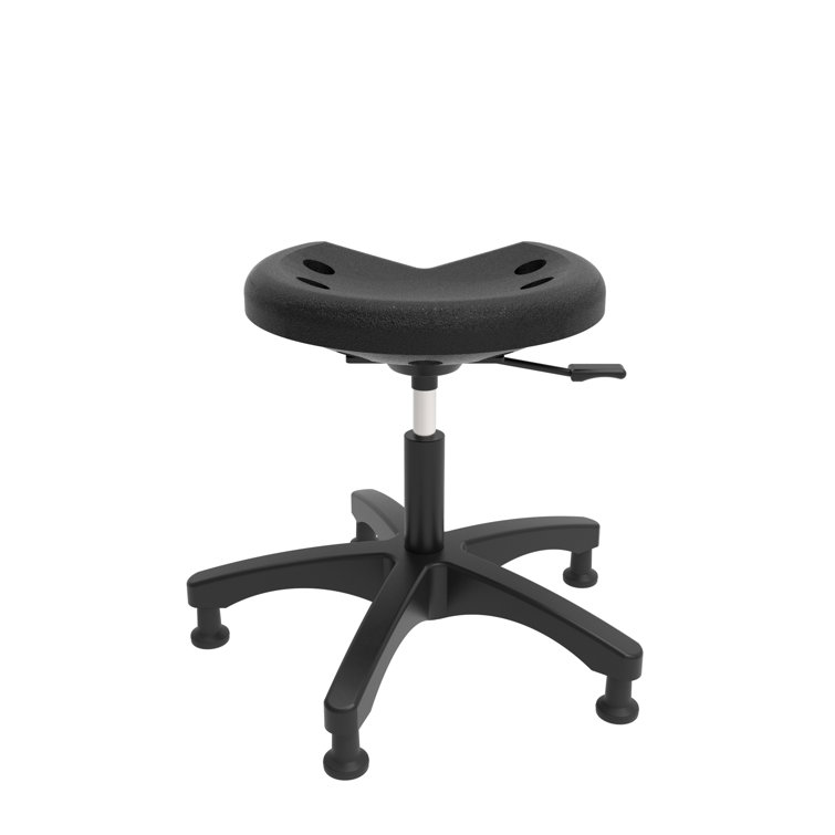 Diversified Woodcrafts Adjustable Height Ergonomic Lab Stool with | Wayfair