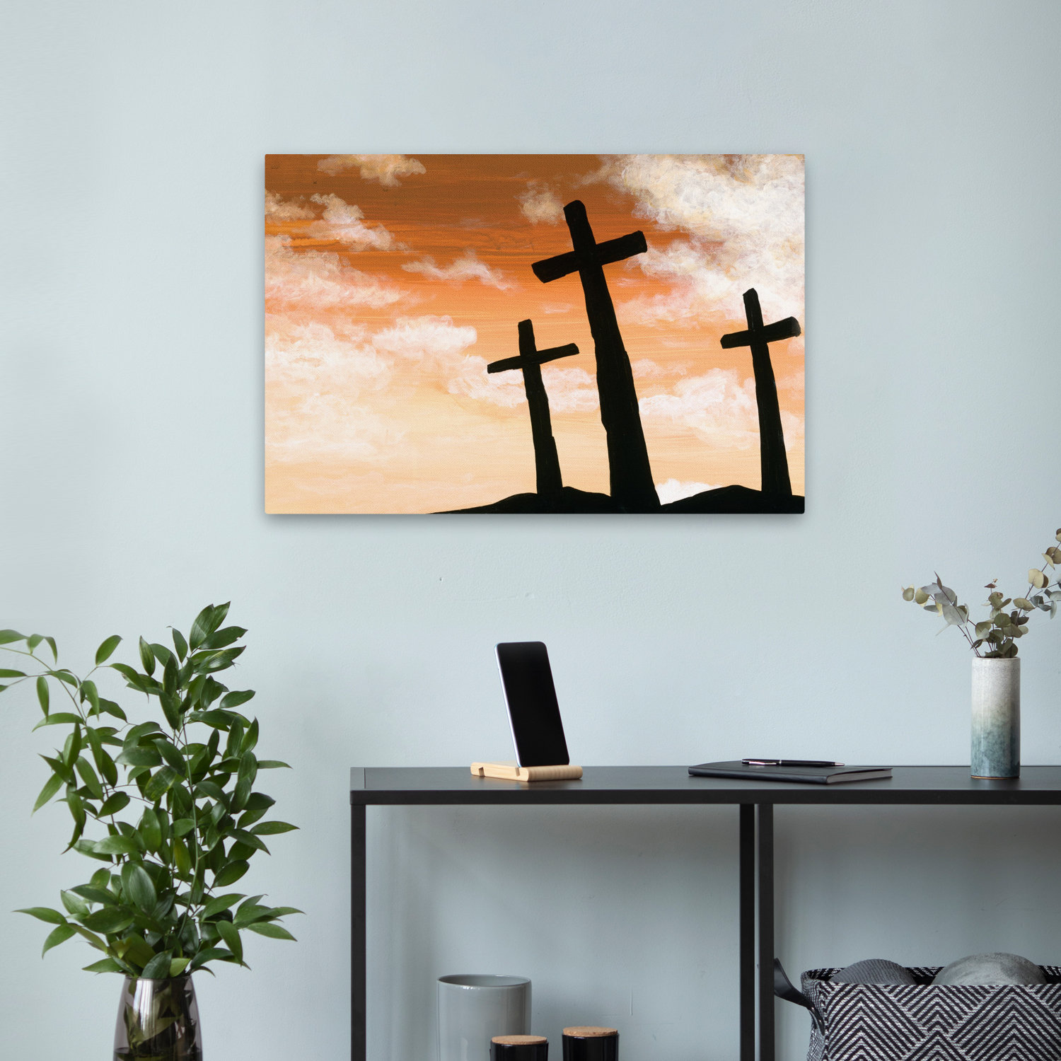 Hokku Designs Triumph Of Hope - Contemporary Three Crosses Good Friday ...