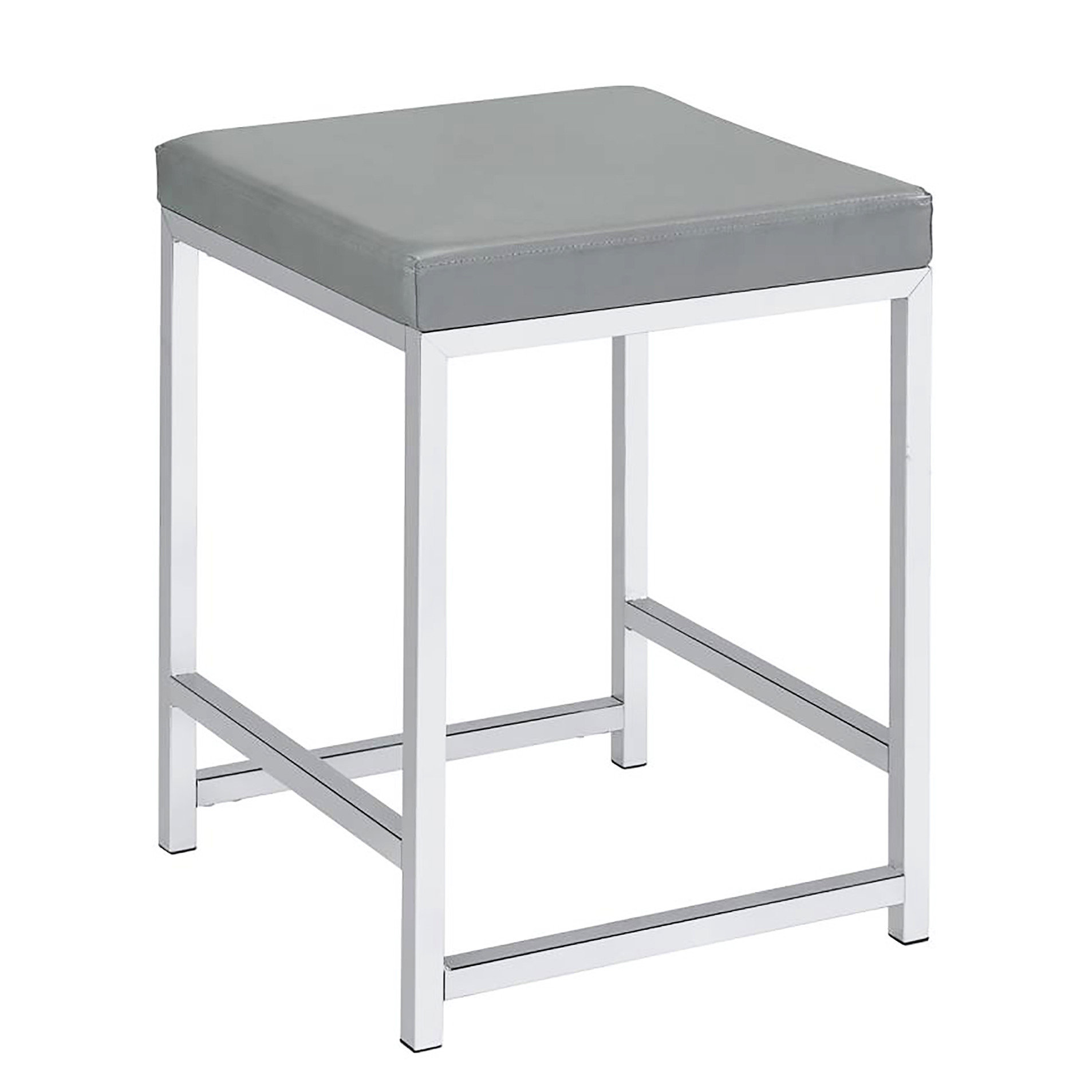 Kivaritio Stylish Square Vanity Stool With Foam-filled Seat And ...