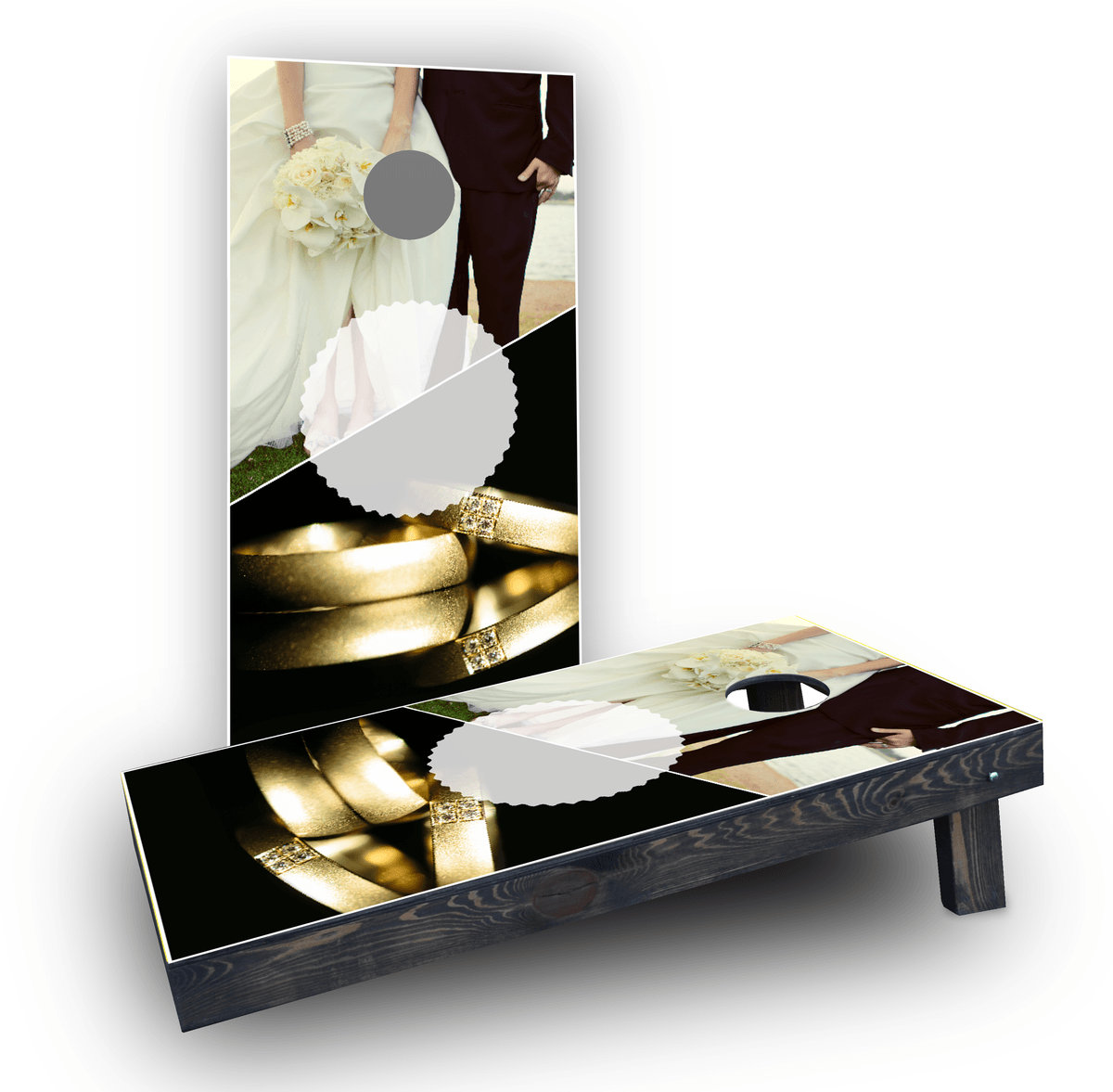 Custom Cornhole Boards Wedding Rings Cornhole Game Set - Wayfair Canada