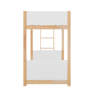 Harriet Bee Convertible Solid Wood Bunk Bed Frame For Kids With Ladder ...