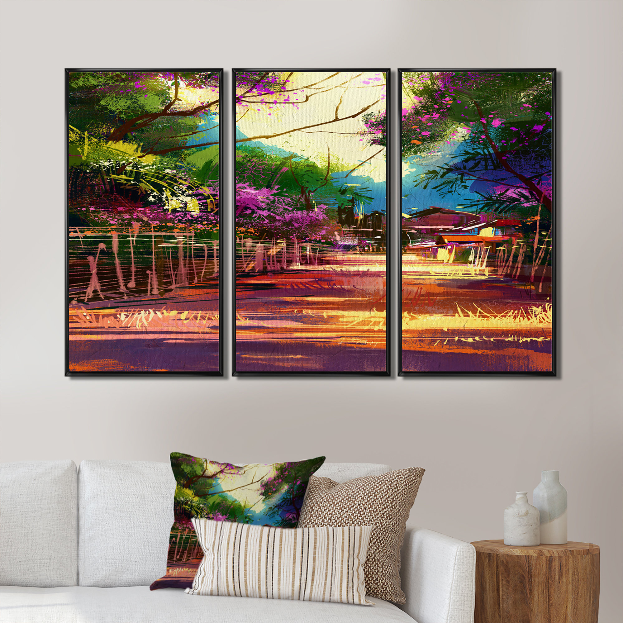 Rosalind Wheeler Path Leads To Country Village In Spring - Country ...