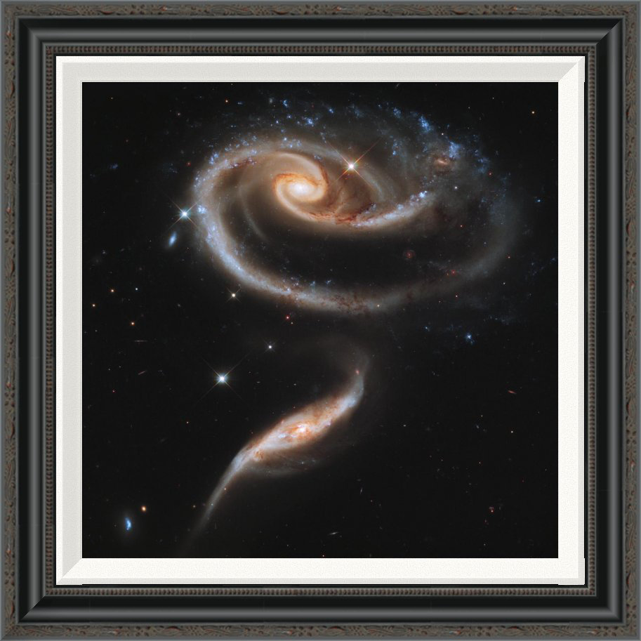 Global Gallery Interacting Galaxies by NASA - Picture Frame Graphic Art ...
