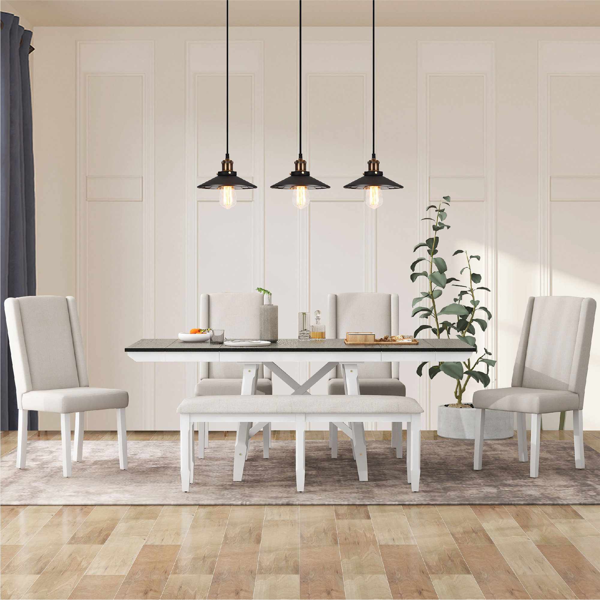 Latitude Run® Jazaiah 6 - Piece Extendable Dining Set | Wayfair