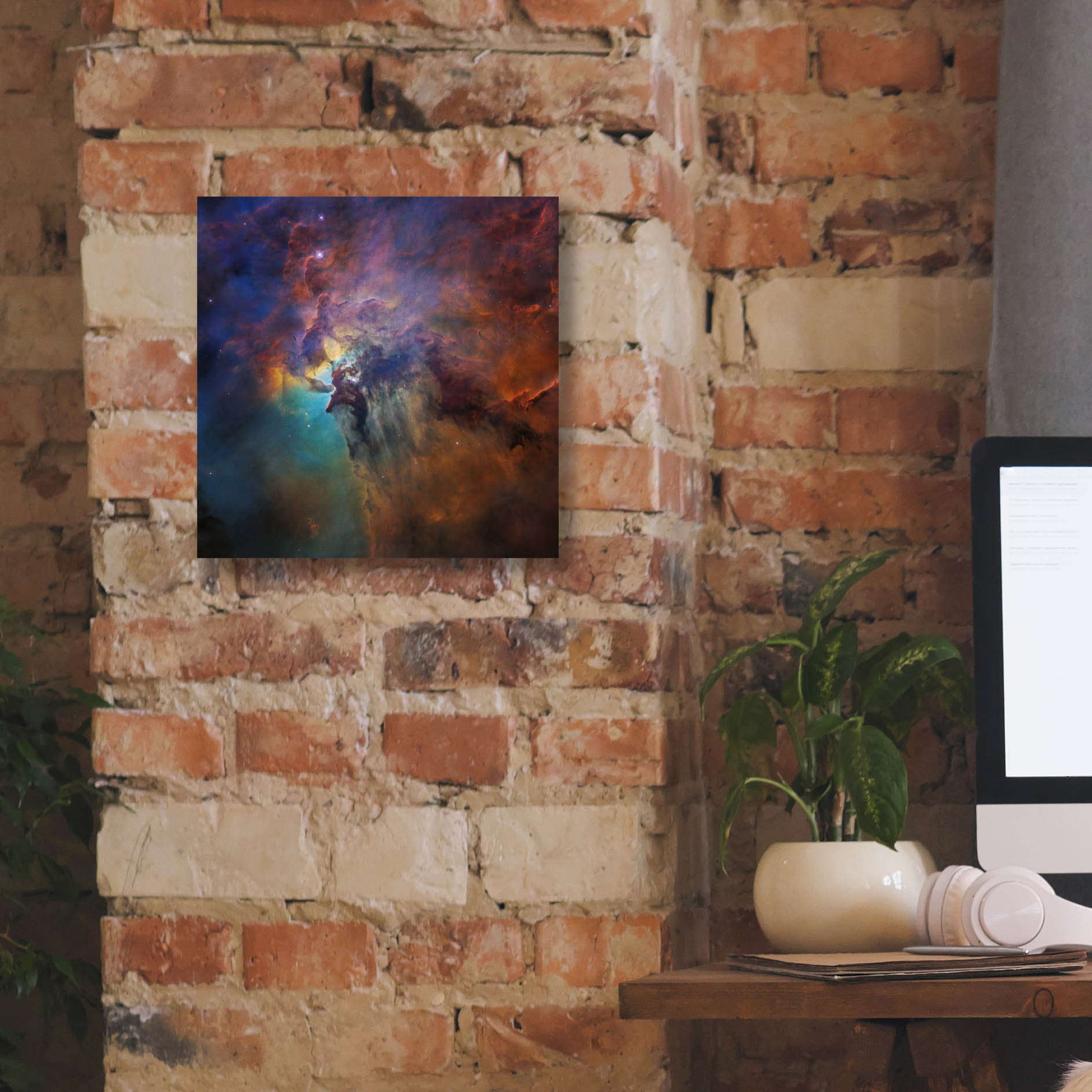 Latitude Run® 'Lagoon Nebula' by NASA's Hubble Space Telescope Canvas ...