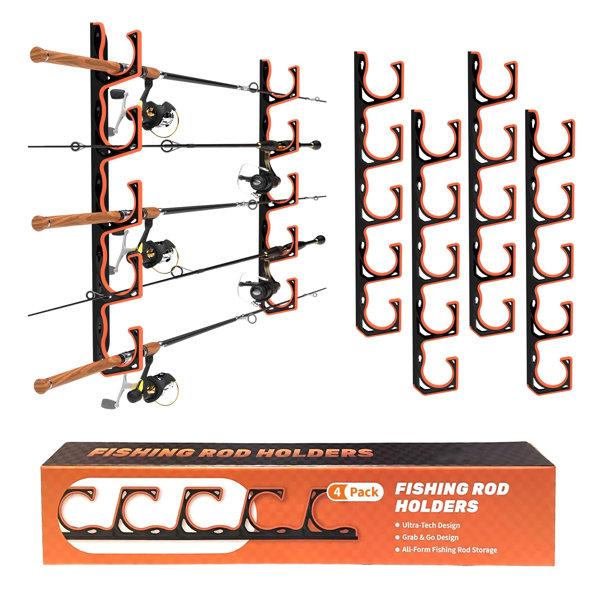 WFX Utility™ Fishing Rod Holder For Garage, H5 Wall Or Ceiling Mounted ...