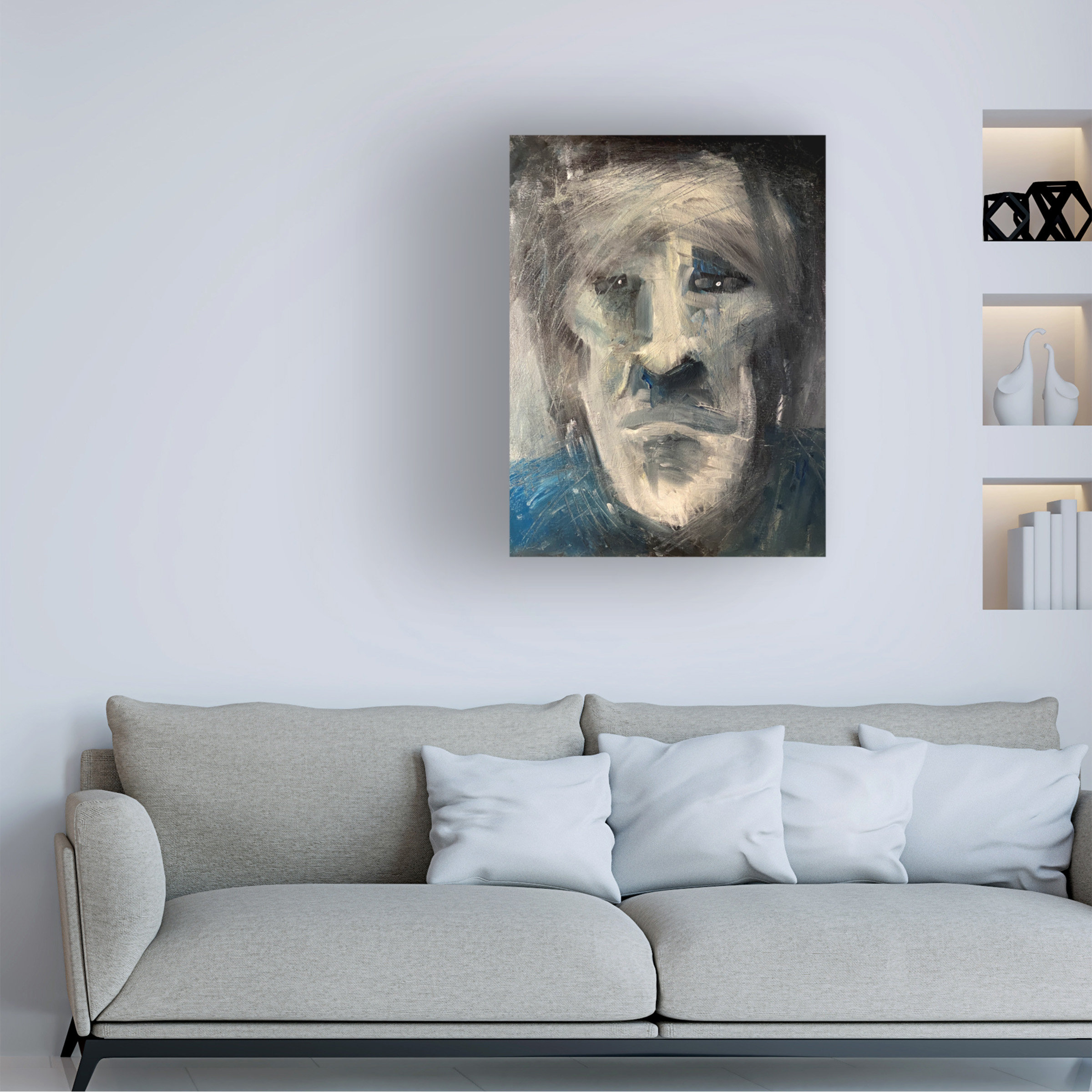 Ebern Designs Bolog Tim Nyberg Winter Man Canvas Art | Wayfair