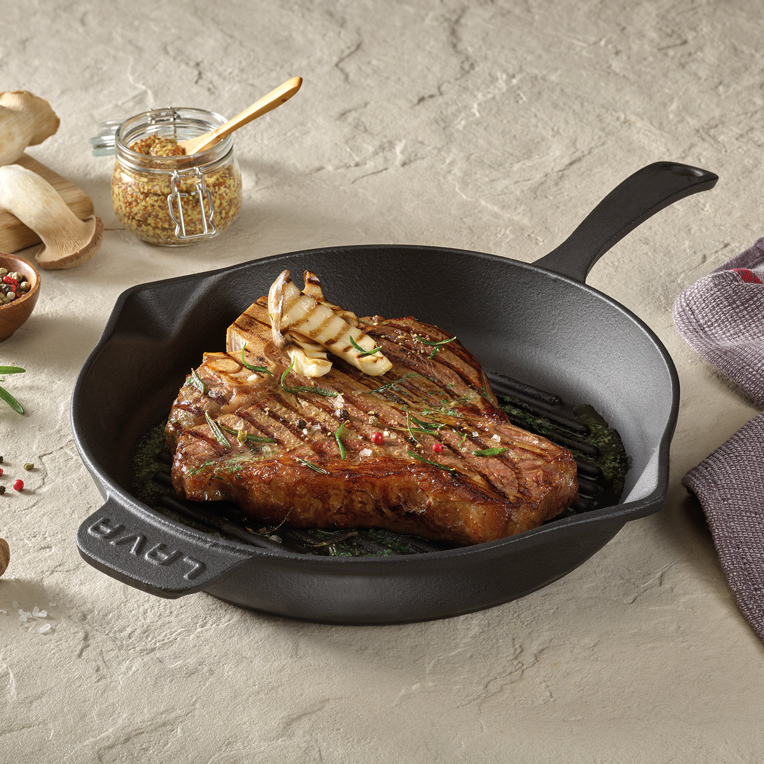 LAVA CAST IRON Lava Enameled Cast Iron Grill Pan 11 inch-Round | Wayfair