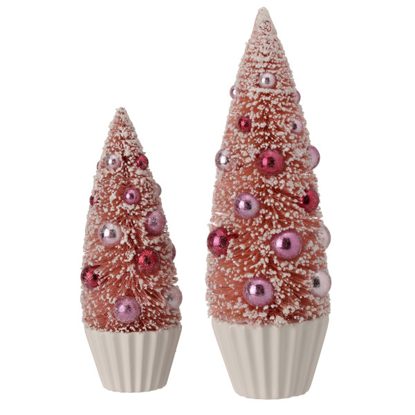 Mercer41 11" Soo Sweet Sisal Trees In Cupcake Set of 2 | Wayfair