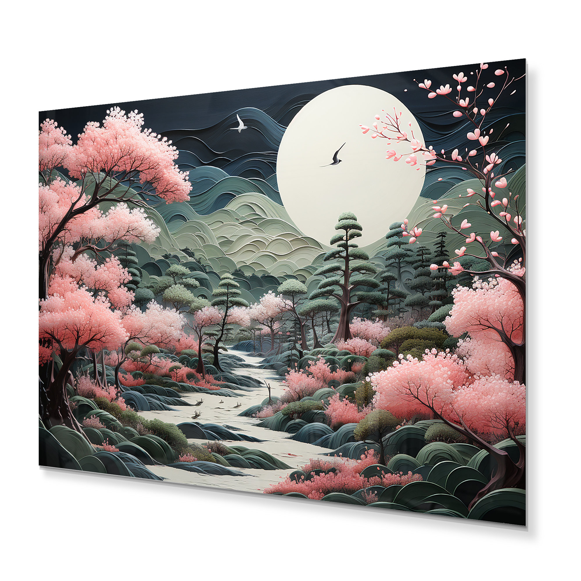 Millwood Pines Asian Art Zen Garden VIII - Asian Metal Wall Decor | Wayfair