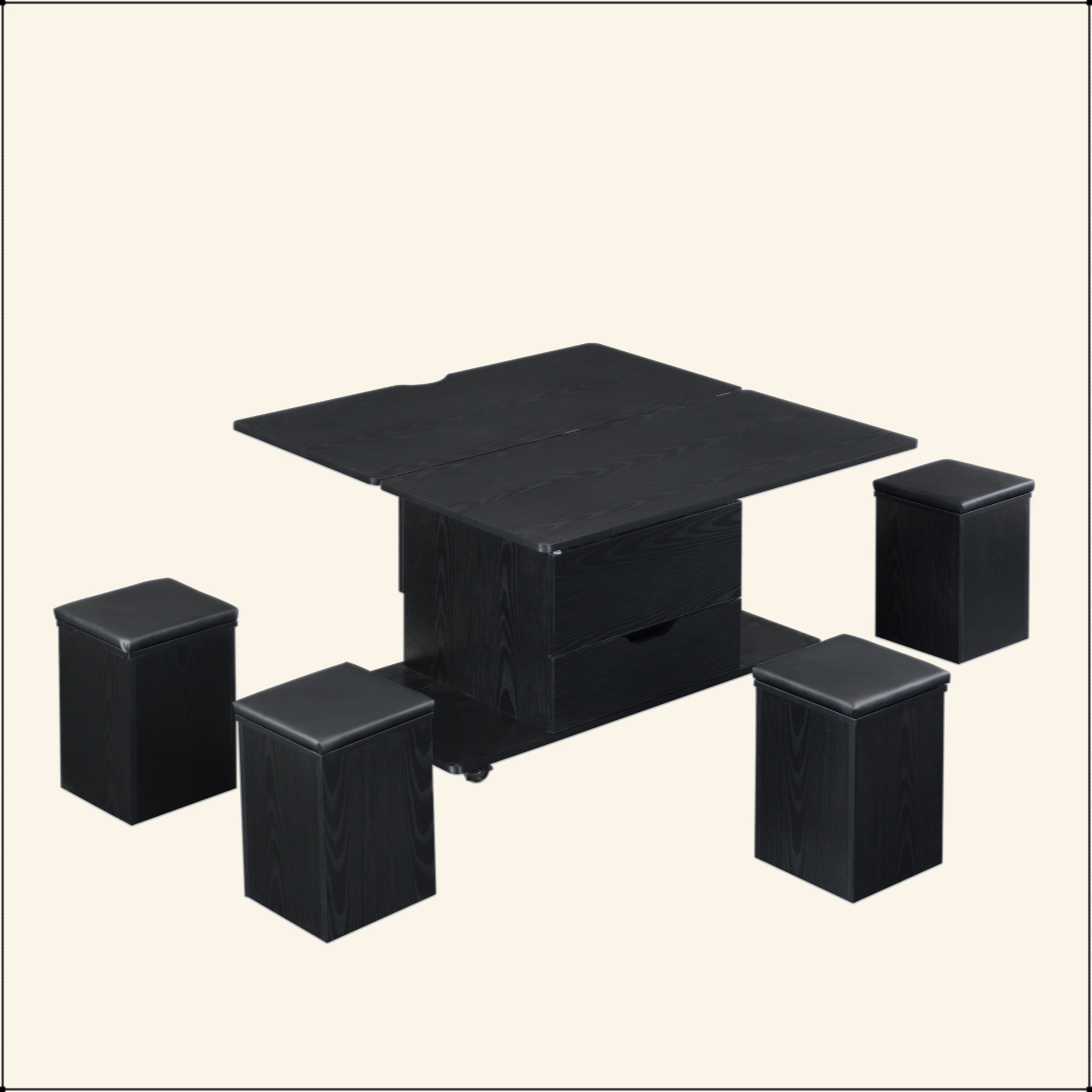 Latitude Run® Multi-Functional Lift-Top Coffee Table With Hidden ...