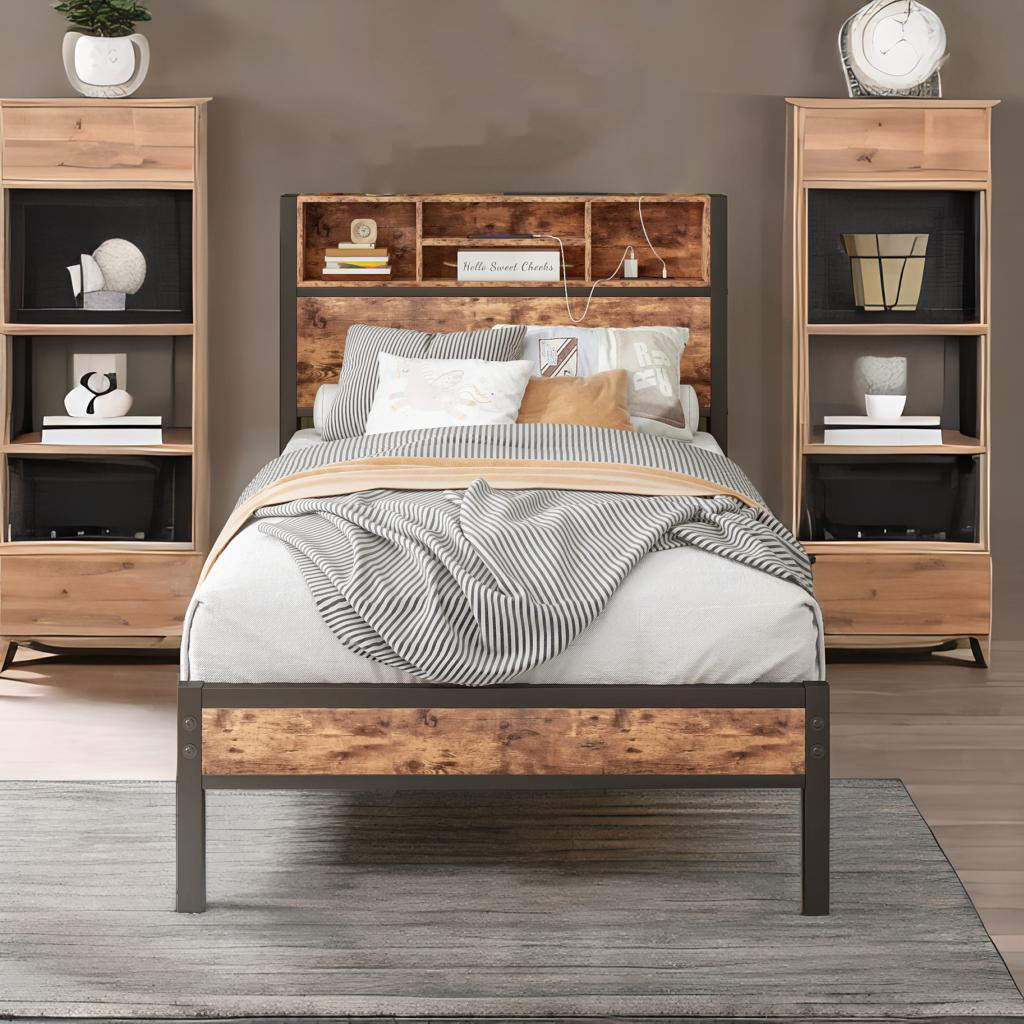 17 Stories Twin Size Bed Frame | Wayfair