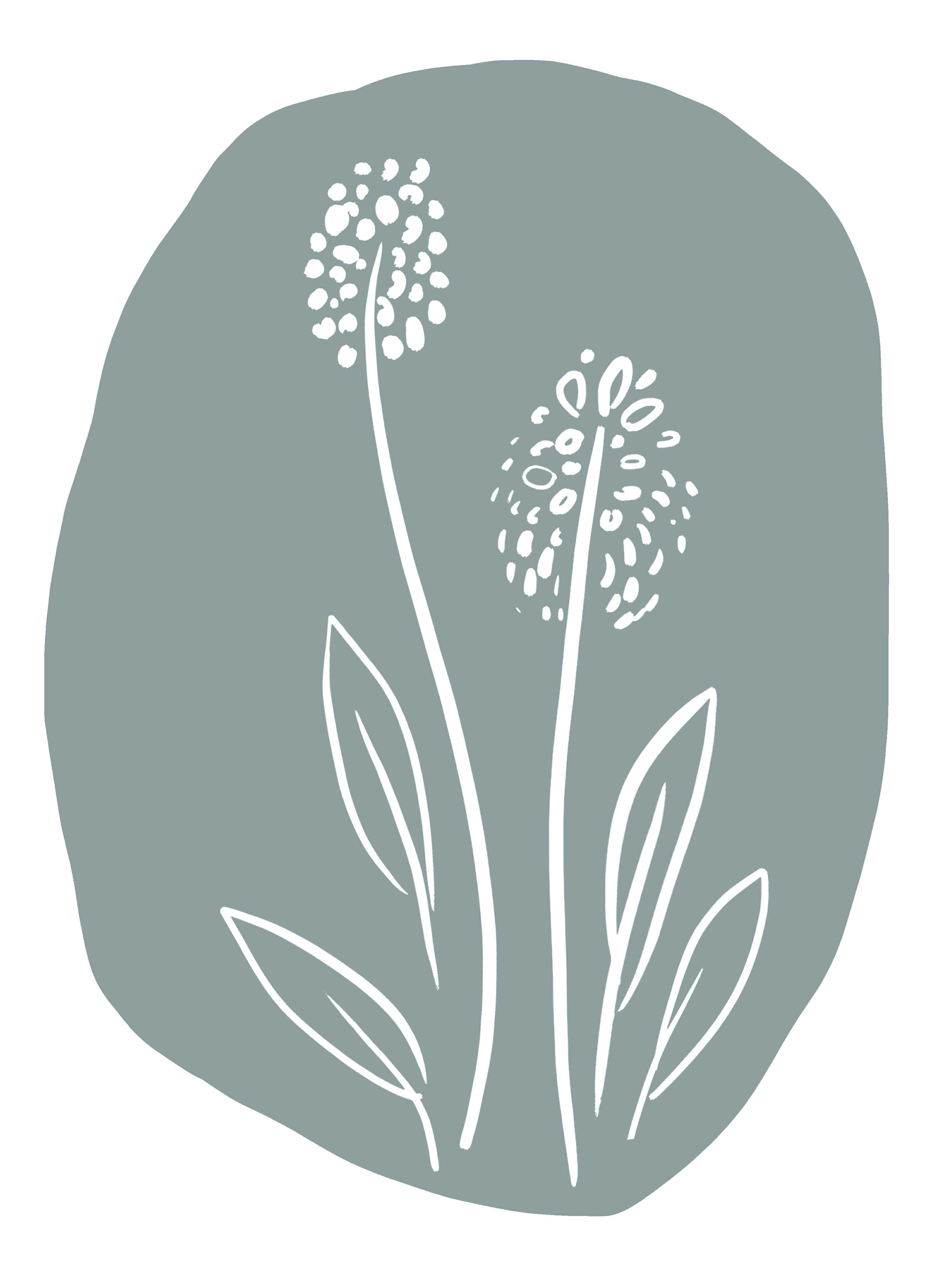 Winston Porter Simple Flower Contour on Gray - Wrapped Canvas Print ...