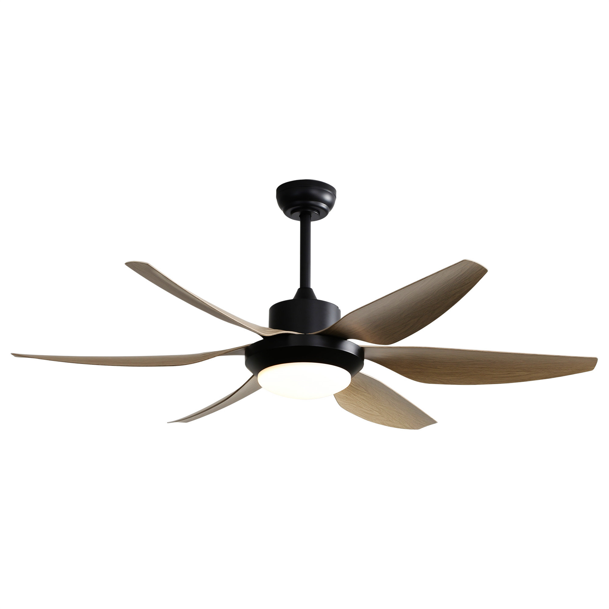 Ivy Bronx 54 Inch Indoor Ceiling Fan With Dimmable Led Light ABS Blades Remote Control ...