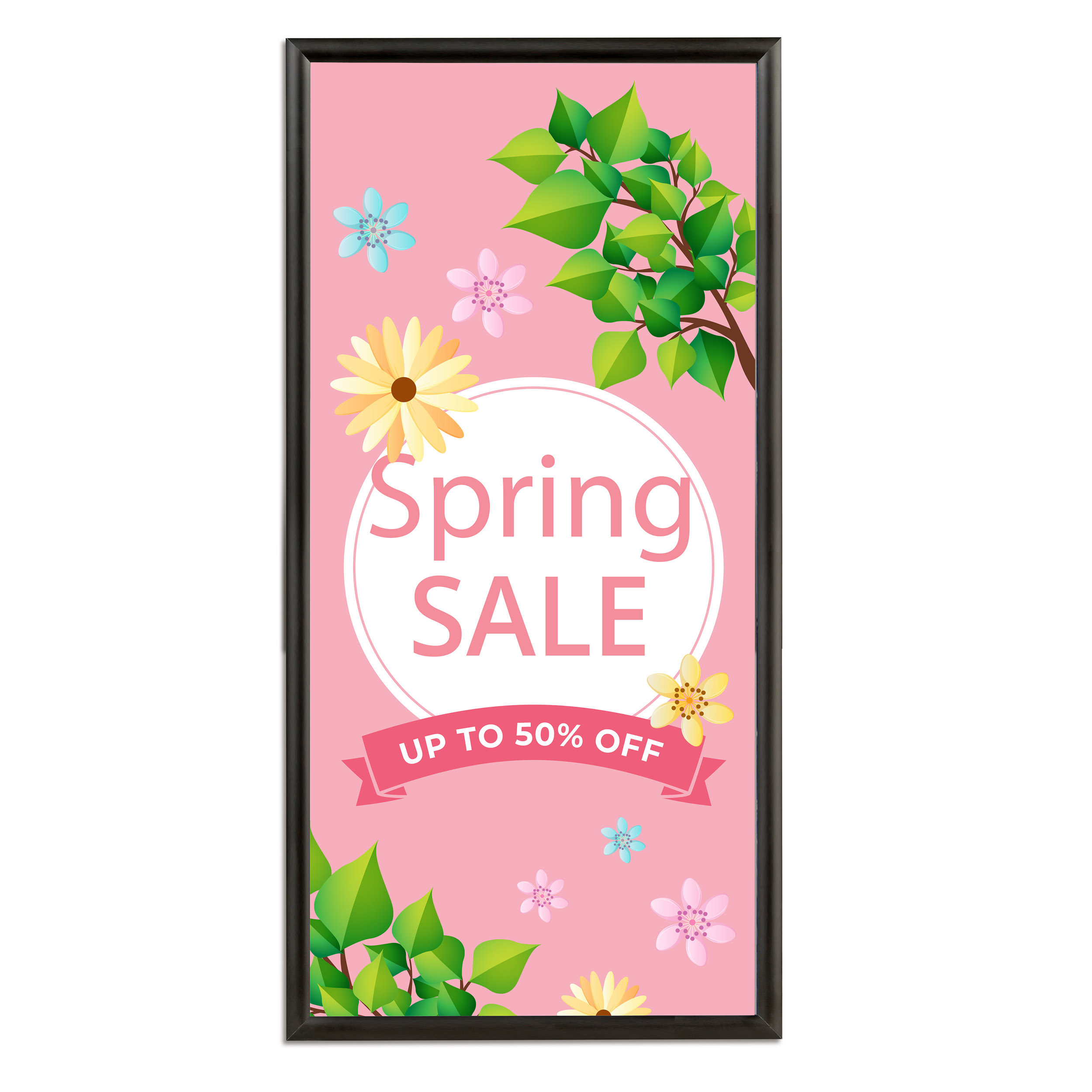MT Displays Snap Poster Frame 1" Aluminum Front Loading Wall Mounting ...