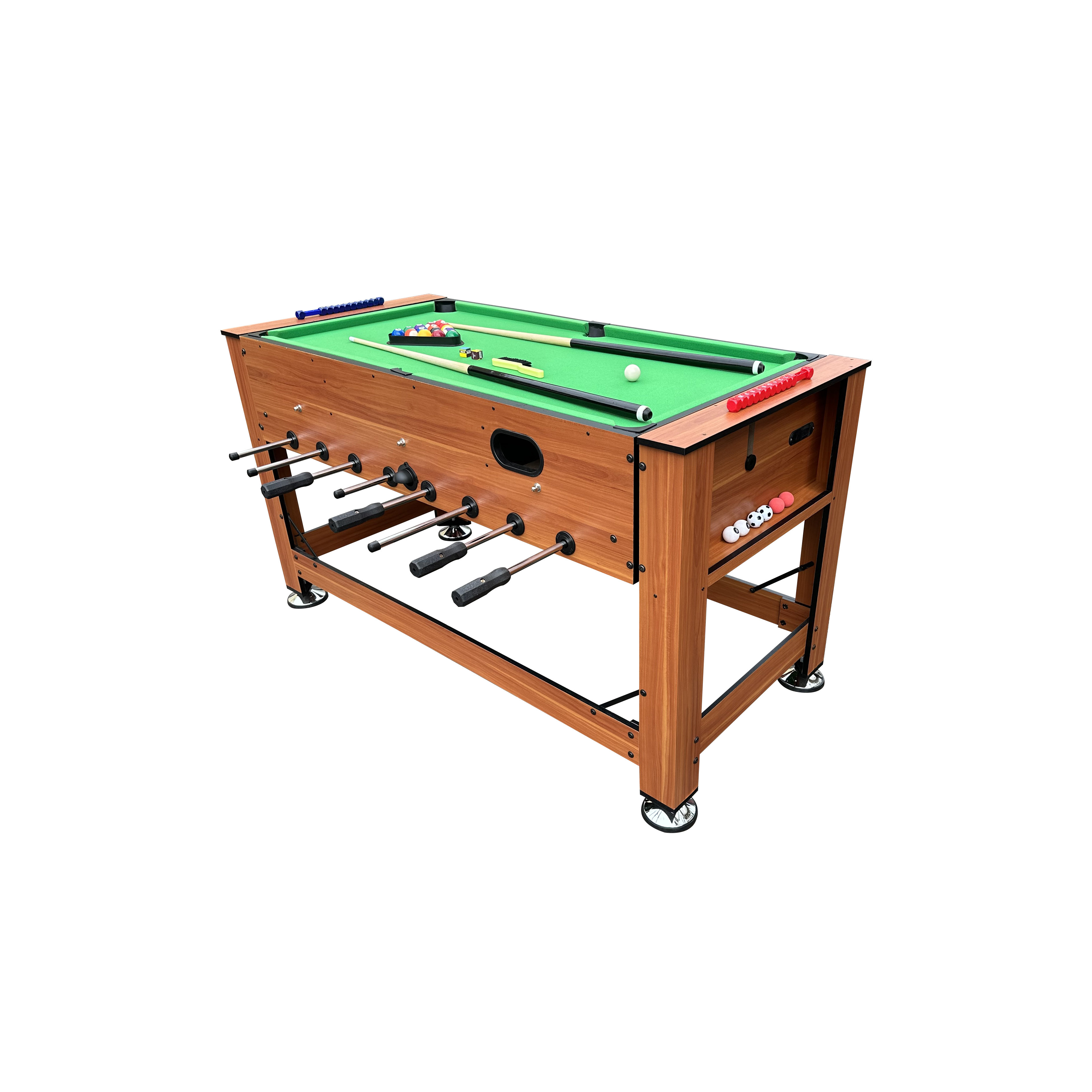 KICK Foosball Tables KICK Dyad 55" 2-in-1 Swivel Multi Game Table ...