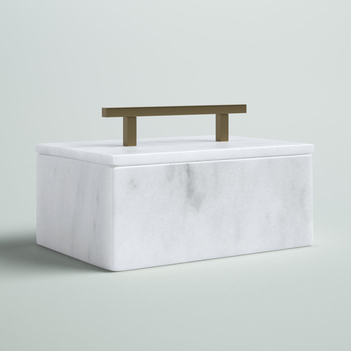 Mercer41 Palmerina Marble Decorative Box & Reviews | Wayfair