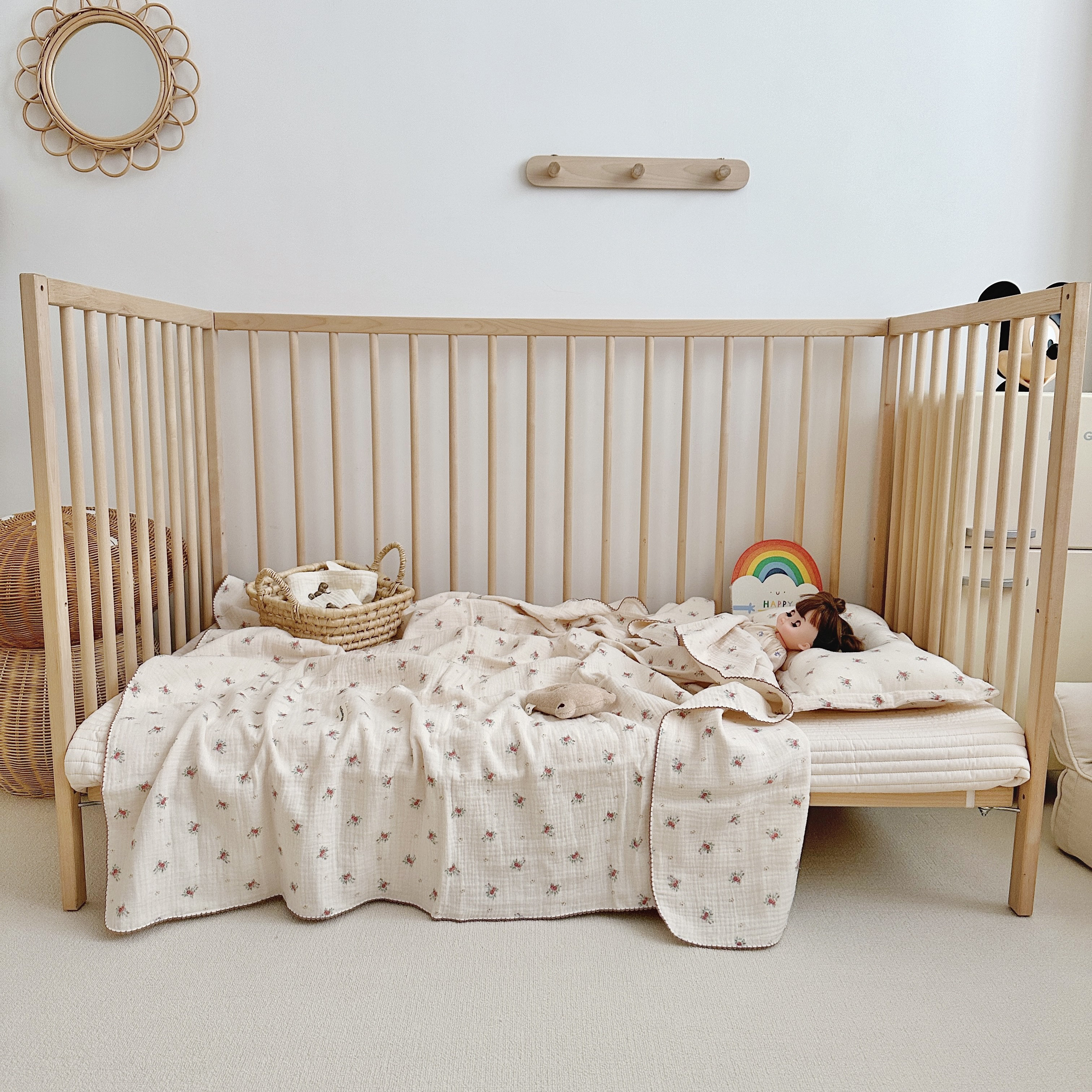 Harriet Bee Cute Pattern Muslin Cotton Baby Blanket | Wayfair