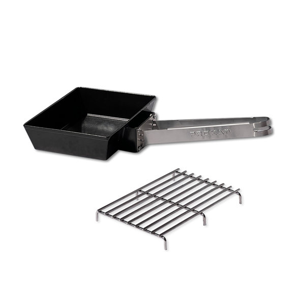 Prokan Detroit Style Pizza Pan W/ Grid Rack And Thong Handle | Wayfair